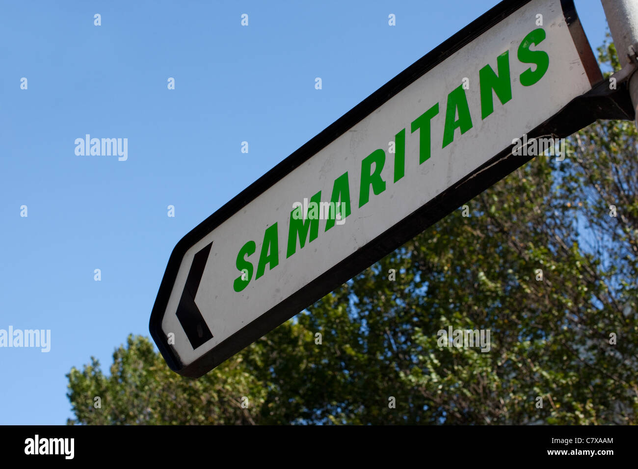 Samaritans sign charity hi-res stock photography and images - Alamy