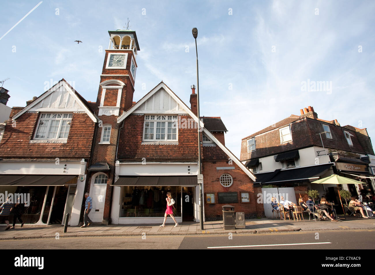 Wimbledon clock tower hi-res stock photography and images - Alamy