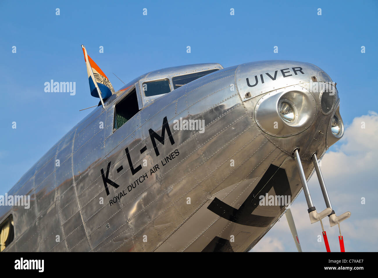 View of Douglas DC-2 Airplane during 100-Year Festival Of the Hamburg ...