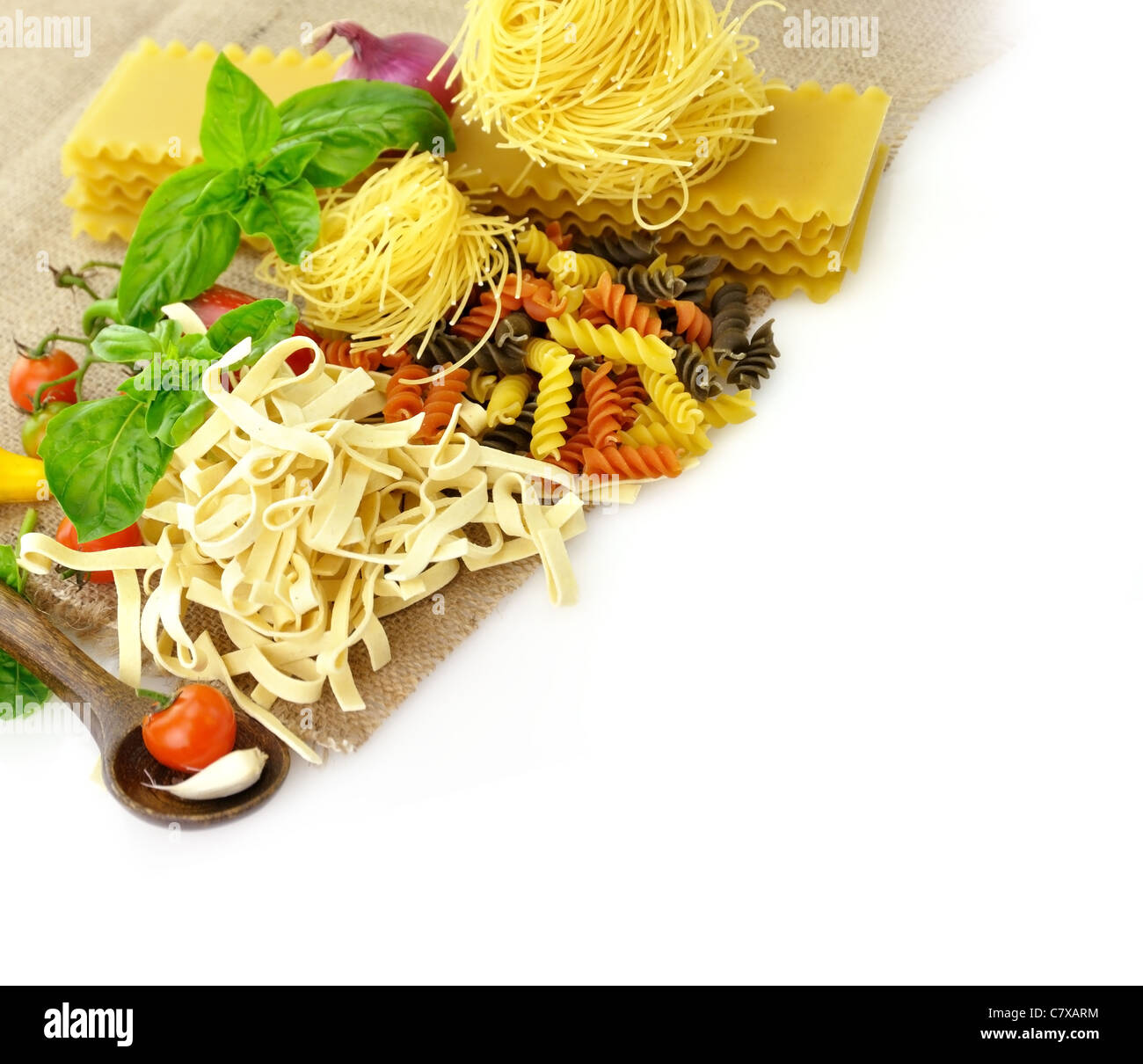 Assortment Of Italian Pasta , Close Up Shot Stock Photo - Alamy