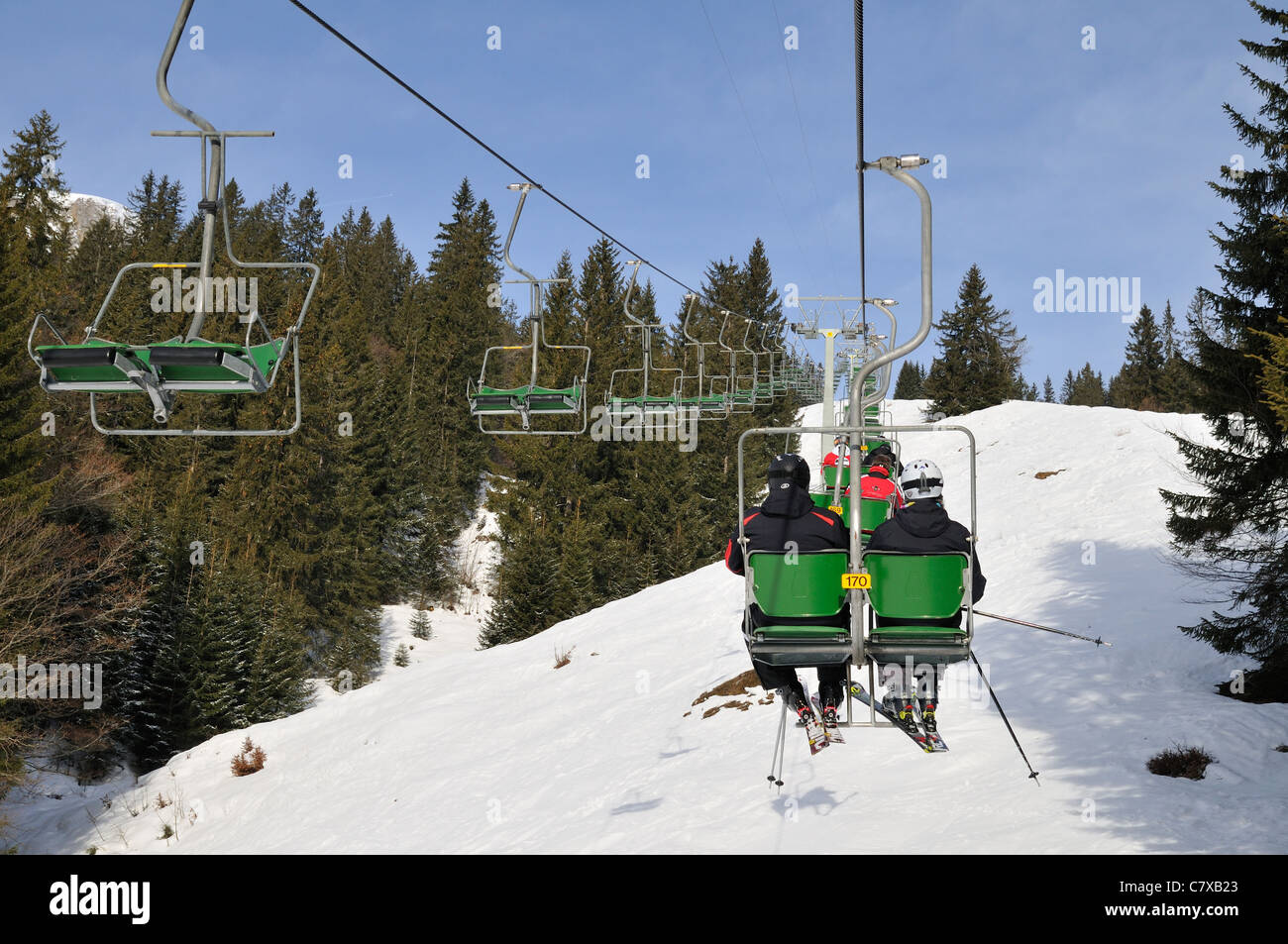 Sesselbahn chairlift hi-res stock photography and images - Alamy