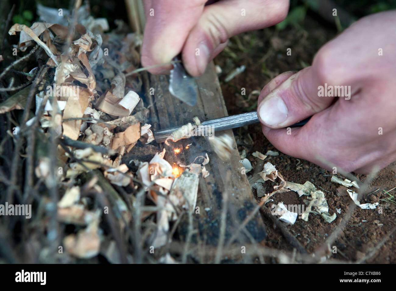 Flint fire hi-res stock photography and images - Alamy
