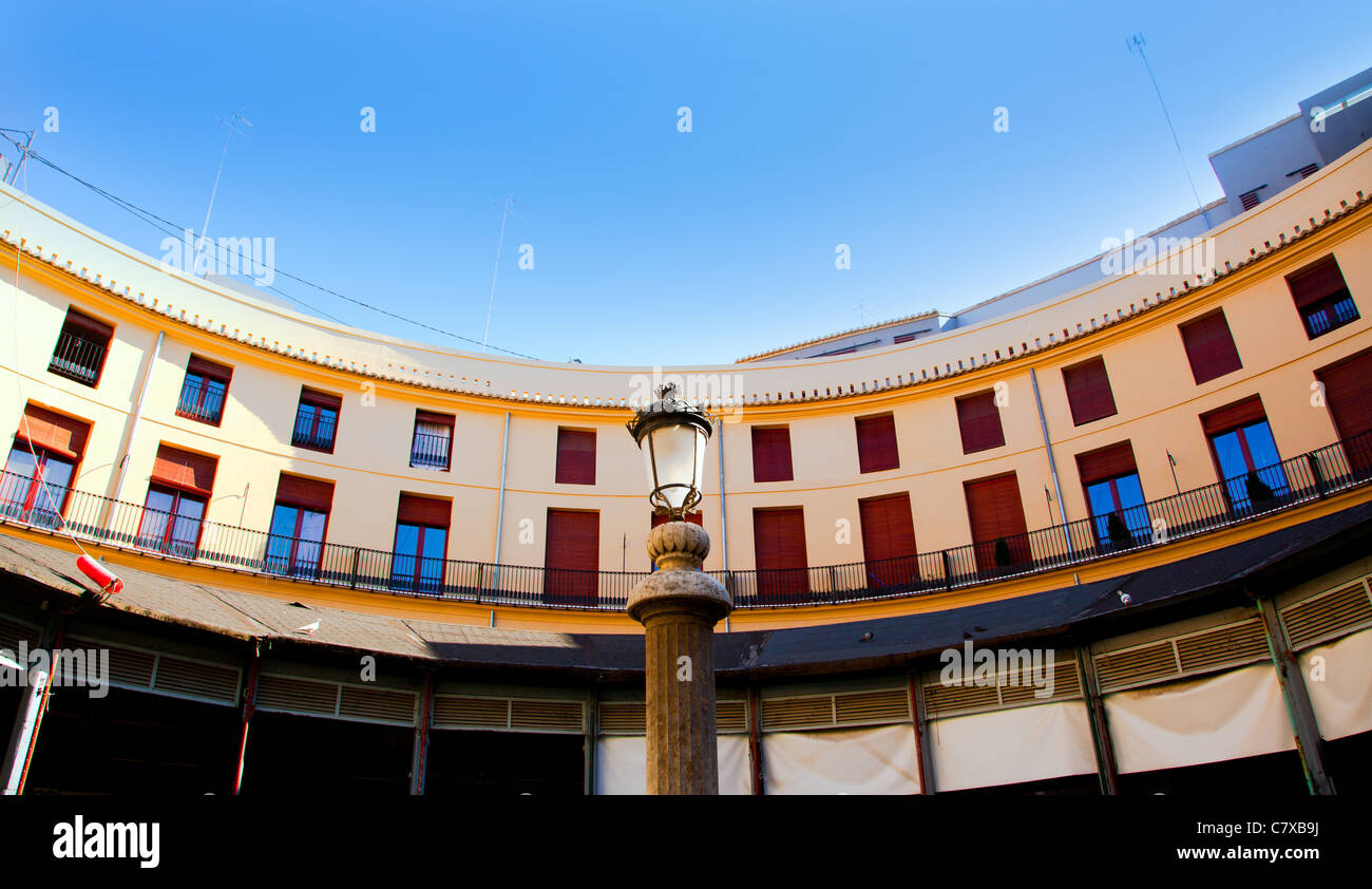 Plaza Redonda in Valencia downtown round square Spain Stock Photo - Alamy