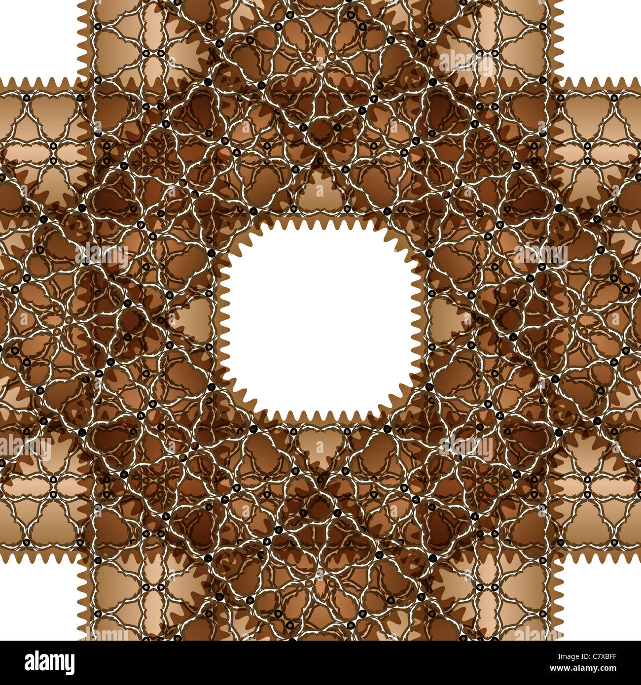 brown pattern, abstract seamless texture; vector art illustration ...