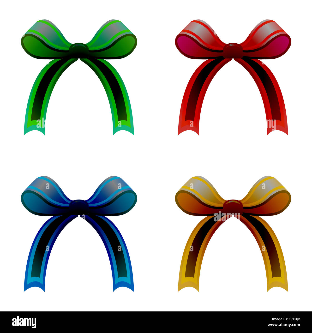 ribbons colored vectors, abstract art illustration; image contains ...