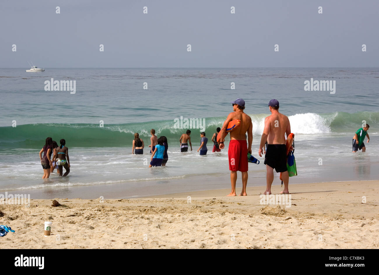 Laguna Beach Lifeguards Stock Photo - Alamy