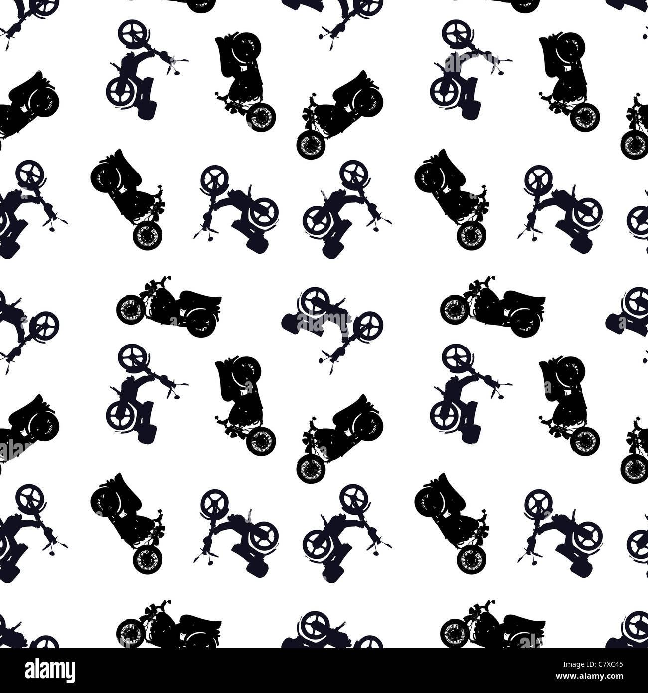 motorcycle pattern, abstract seamless texture; vector art illustration ...
