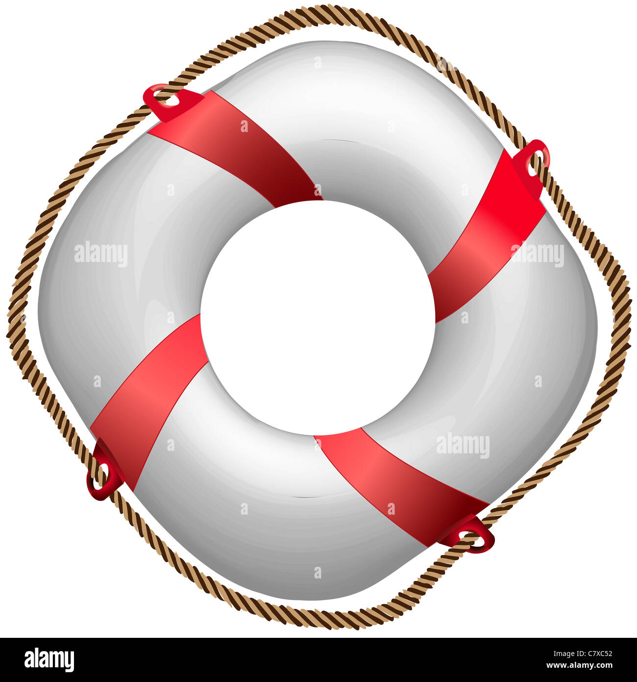 twisted red life buoy, abstract vector art illustration Stock Photo - Alamy