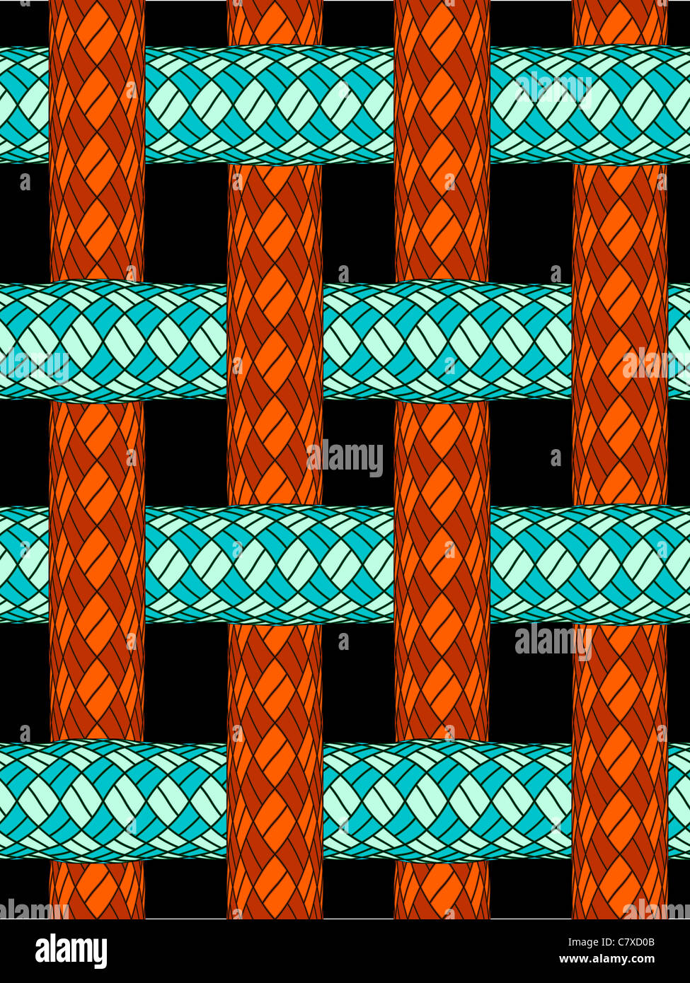 ropes seamless texture, abstract pattern; vector art illustration Stock ...