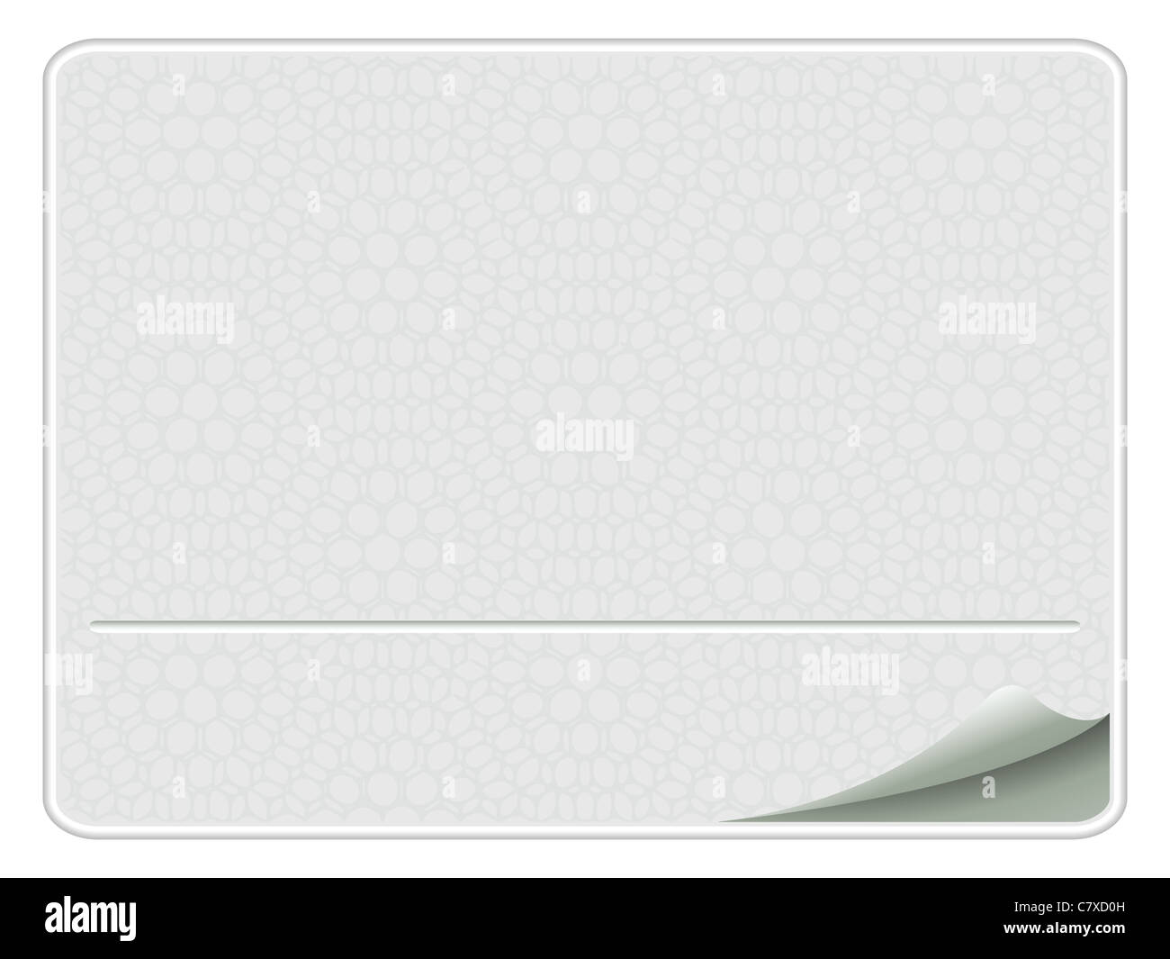 rectangular empty paper against white background, abstract vector art ...