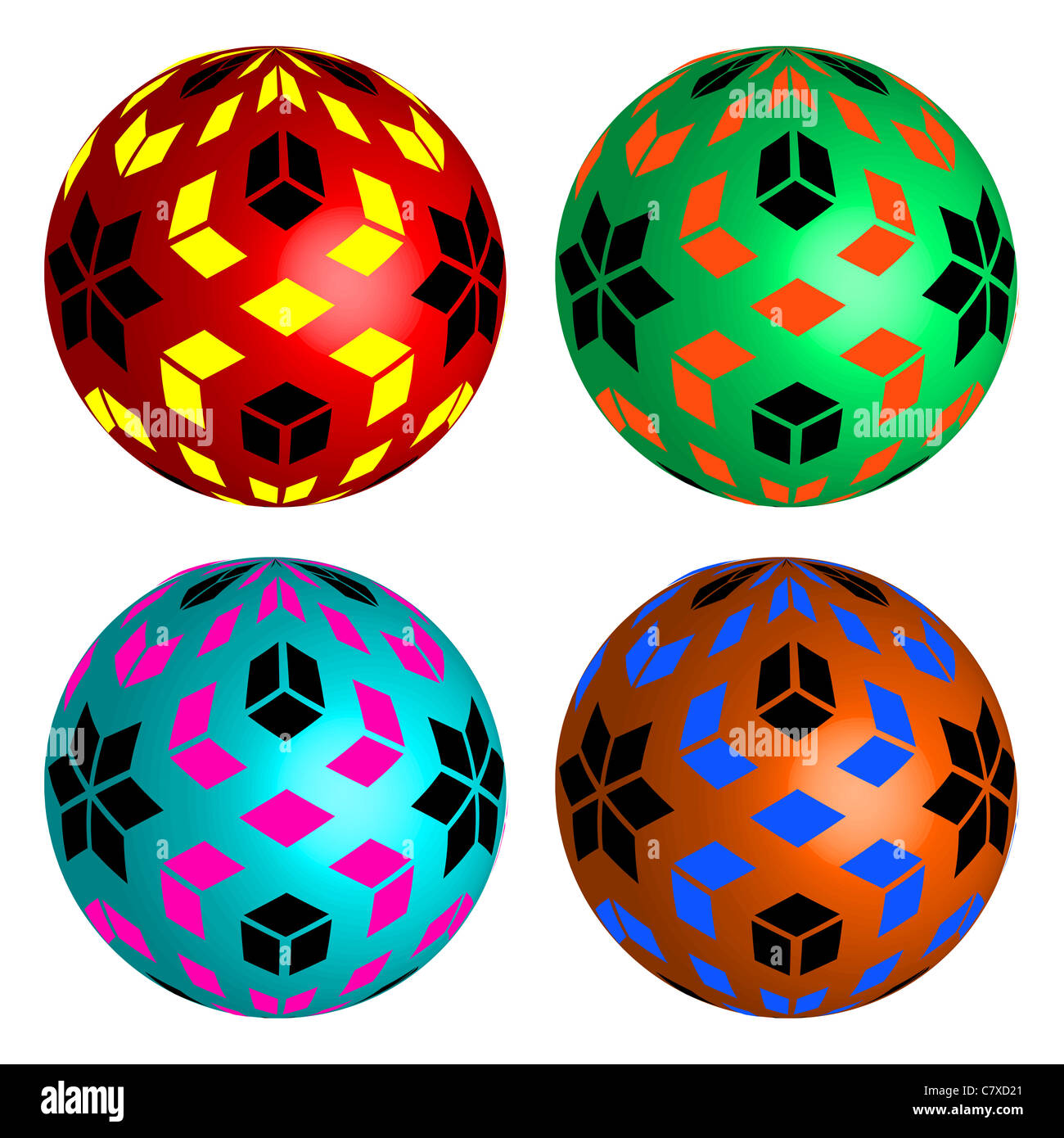 pop art bubbles against white background, abstract vector art ...