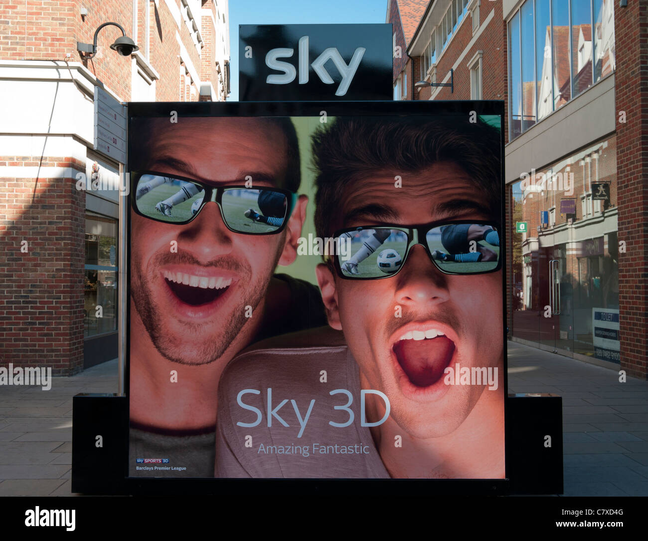 Sky 3D TV Advertising for Premier League Football, Whitefriars Shopping ...