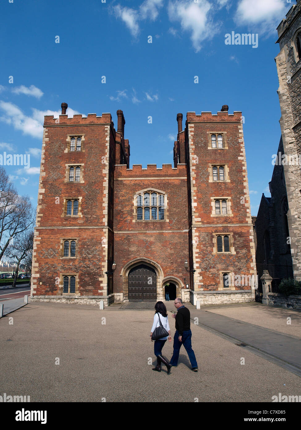 Lollards Tower gatehouse to Lambeth Palace, the official London ...
