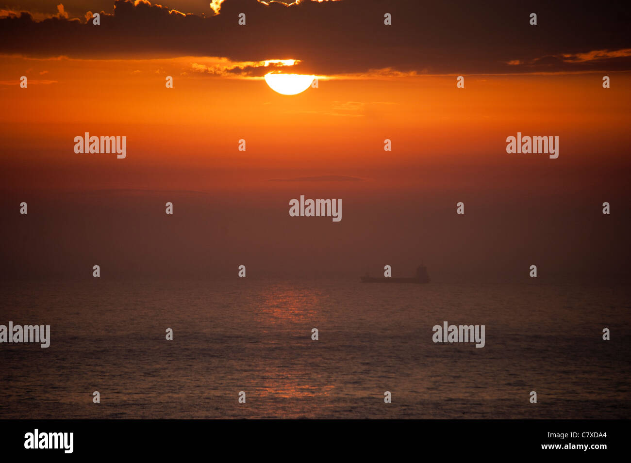 Irish Sea Sunset Stock Photo - Alamy