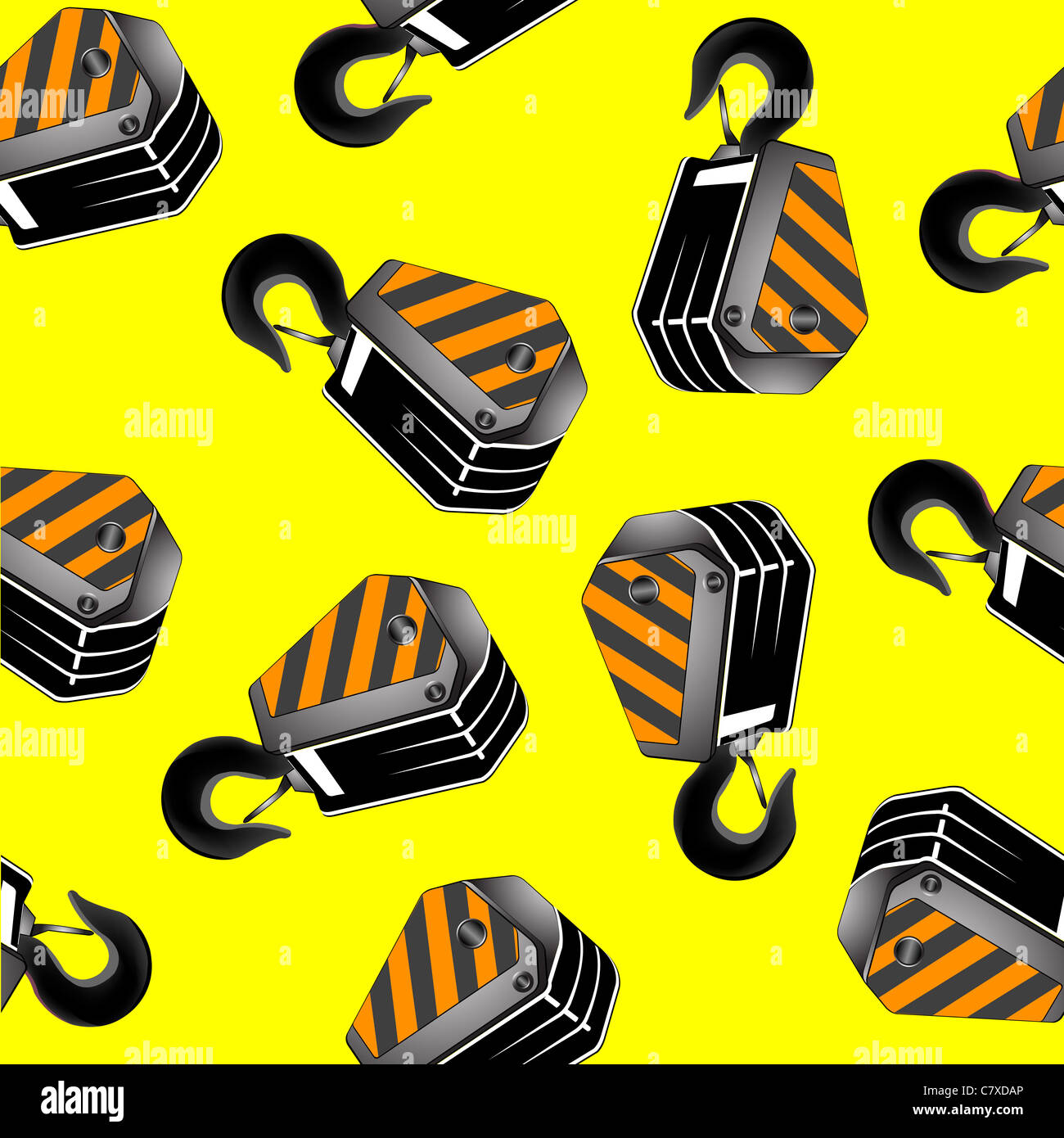 crane hooks seamless pattern, abstract texture; vector art illustration ...