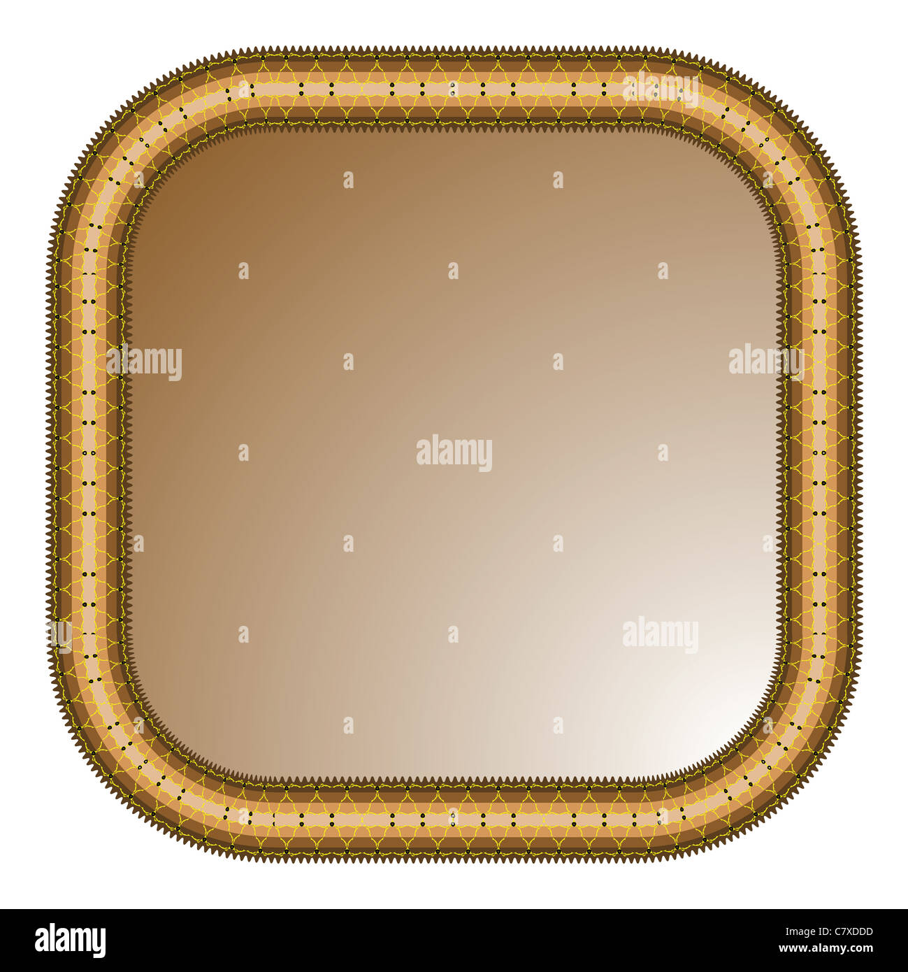 brown frame against white background, abstract vector art illustration ...