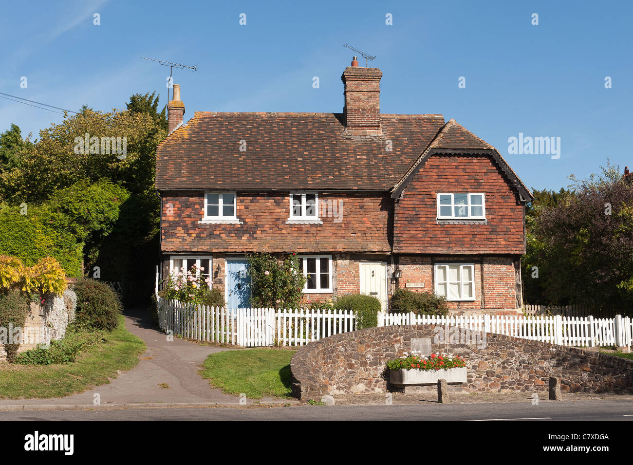 Kentish village of Kemsing, Sevenoaks, Kent Stock Photo - Alamy
