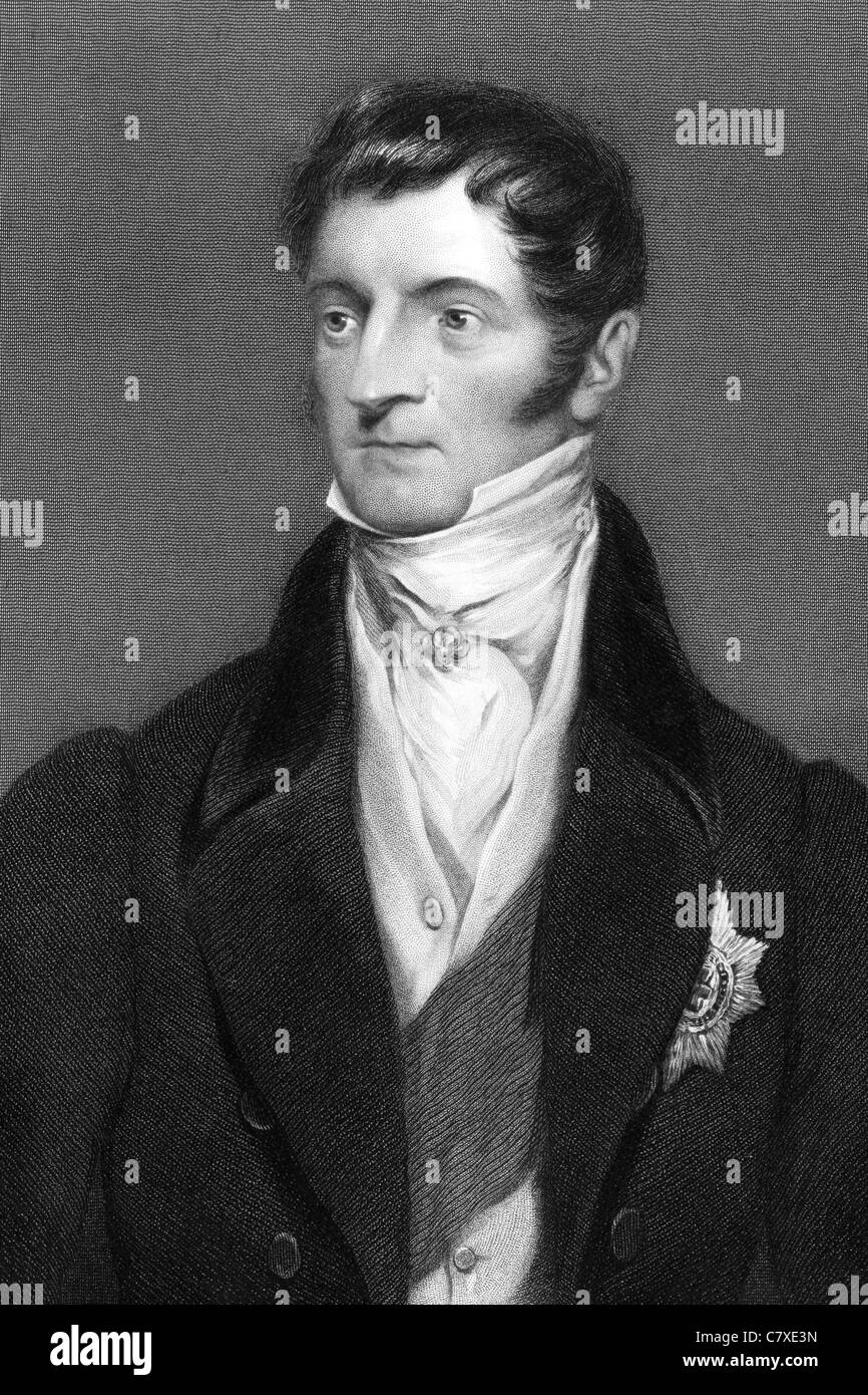 John Manners, 5th Duke of Rutland (1778-1857) on engraving from 1837 ...