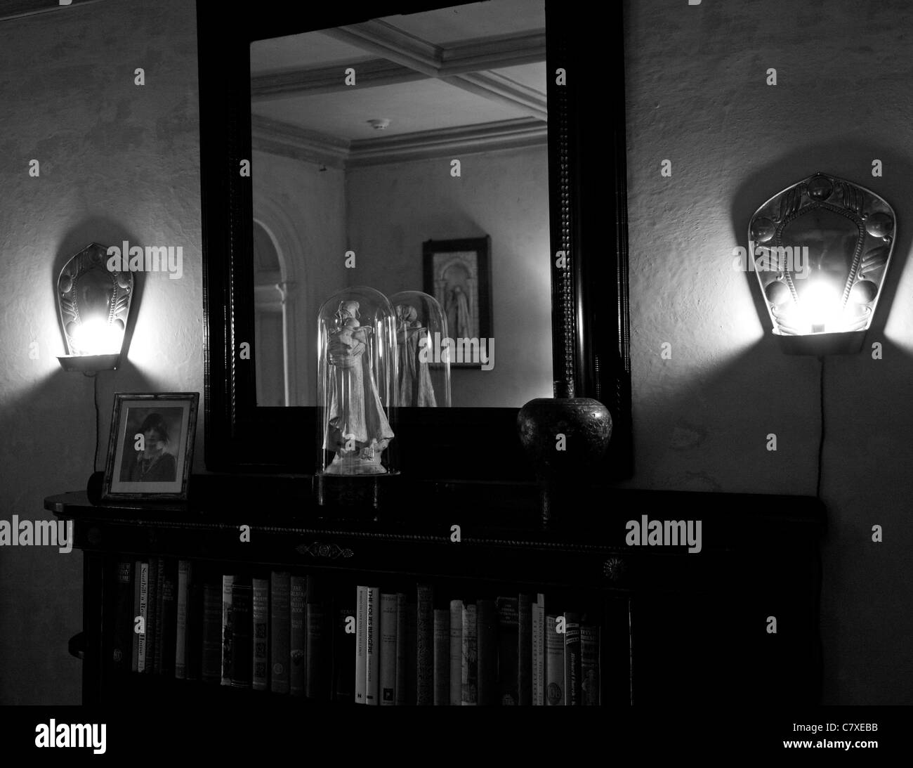 interior scene with mirror Stock Photo - Alamy