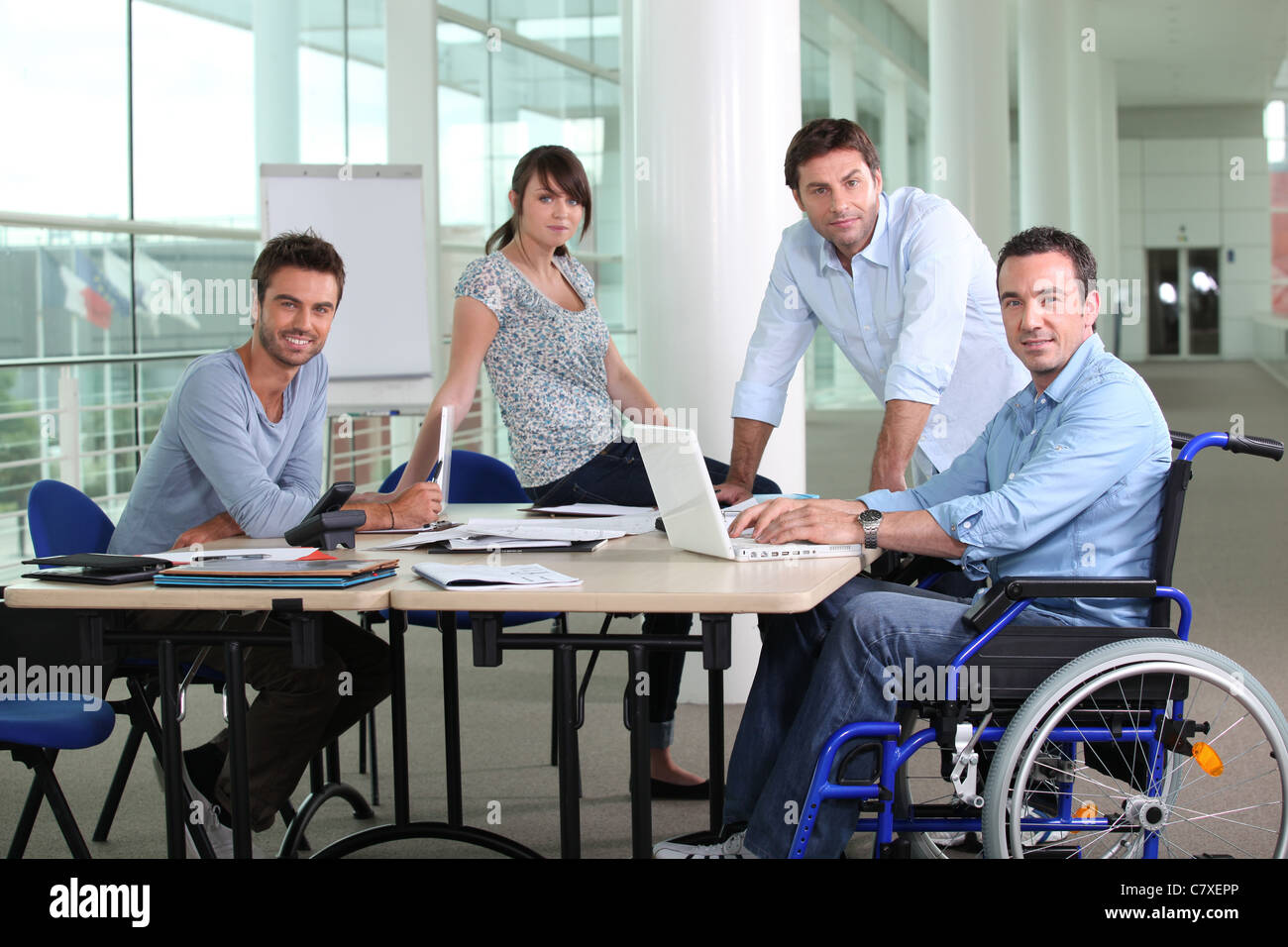 Disabled and able bodied hi-res stock photography and images - Alamy