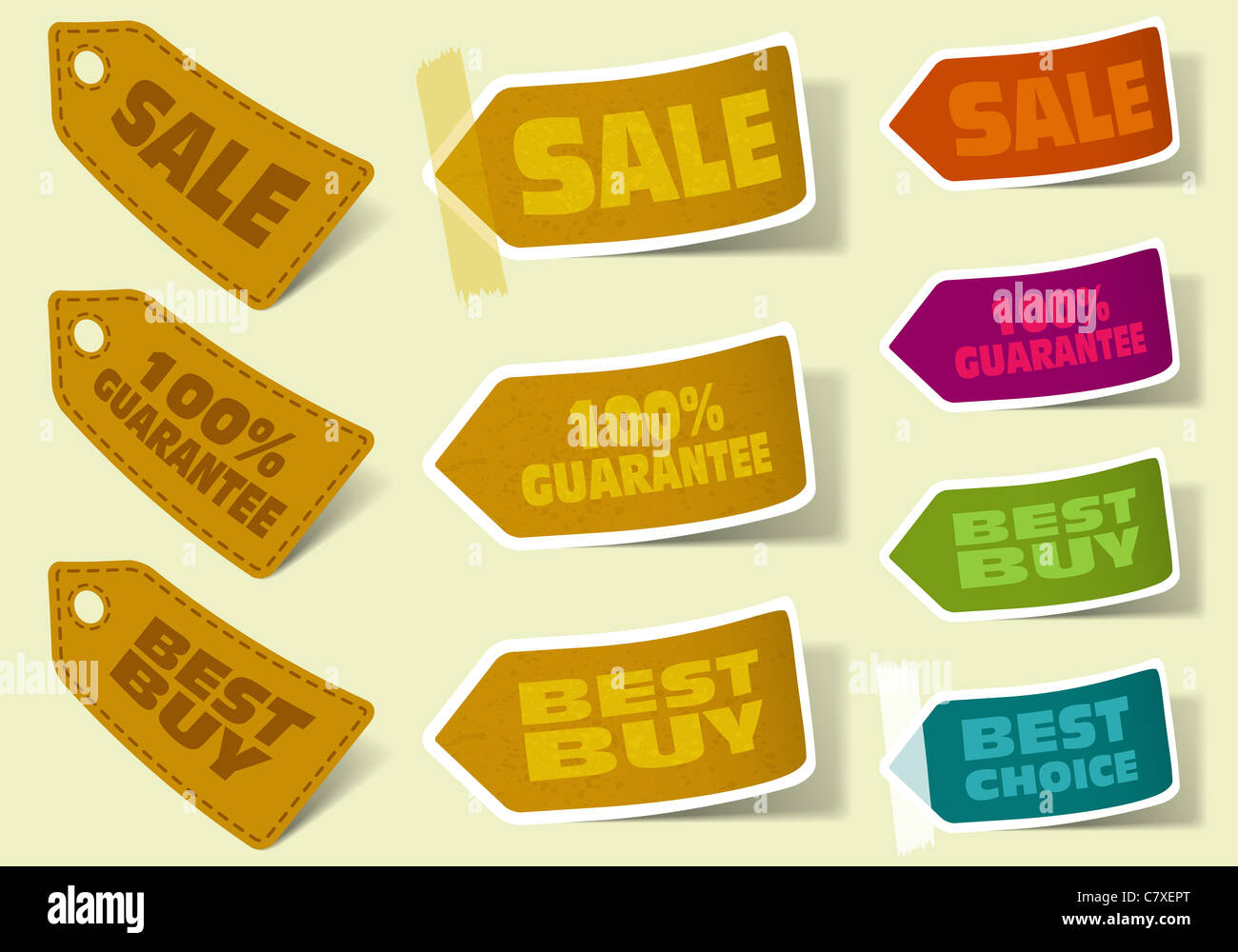 Collect Sticker and Tags, element for design, eps10 vector illustration ...