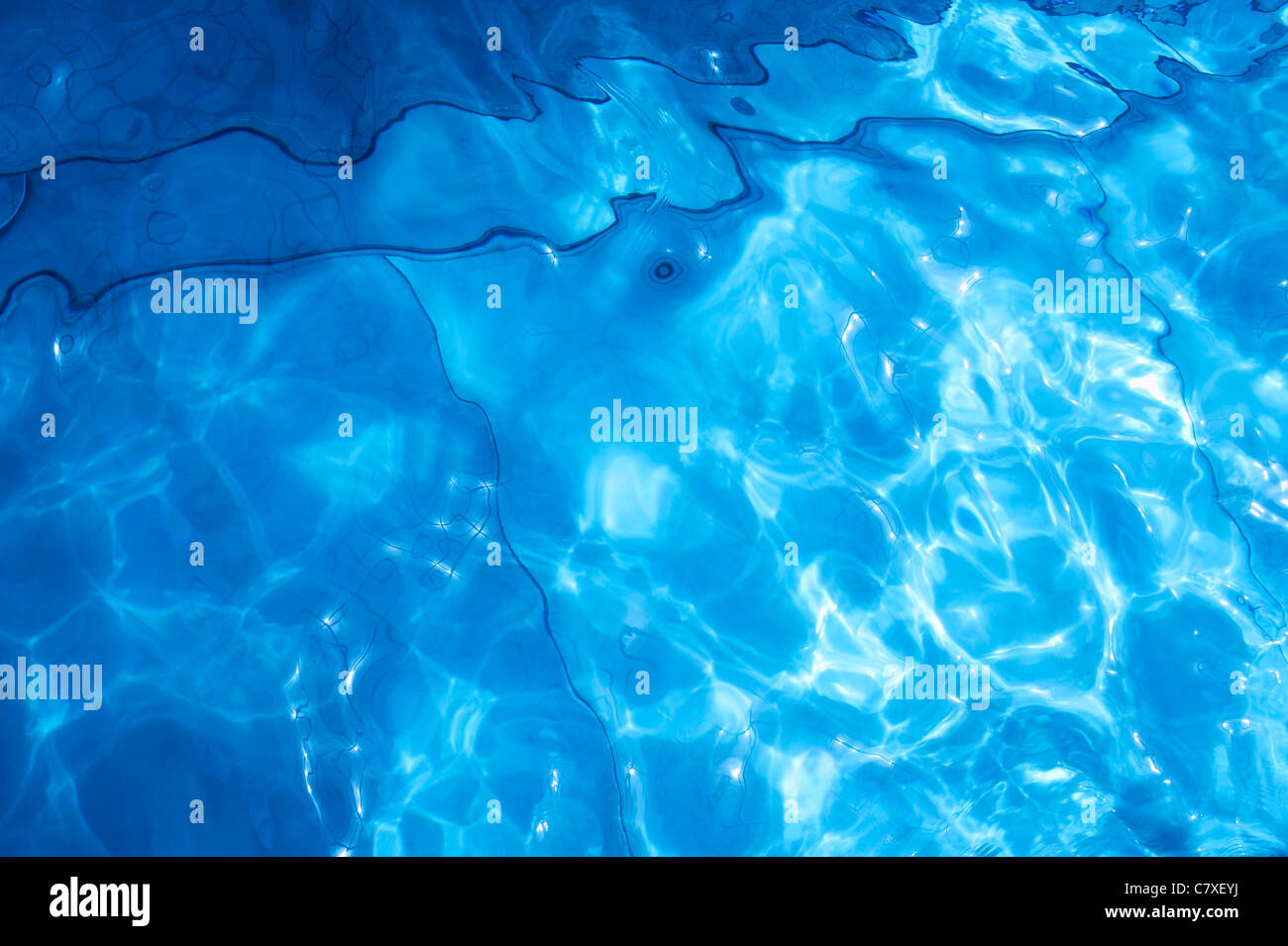 Rippling water in a pool with light reflection Stock Photo - Alamy
