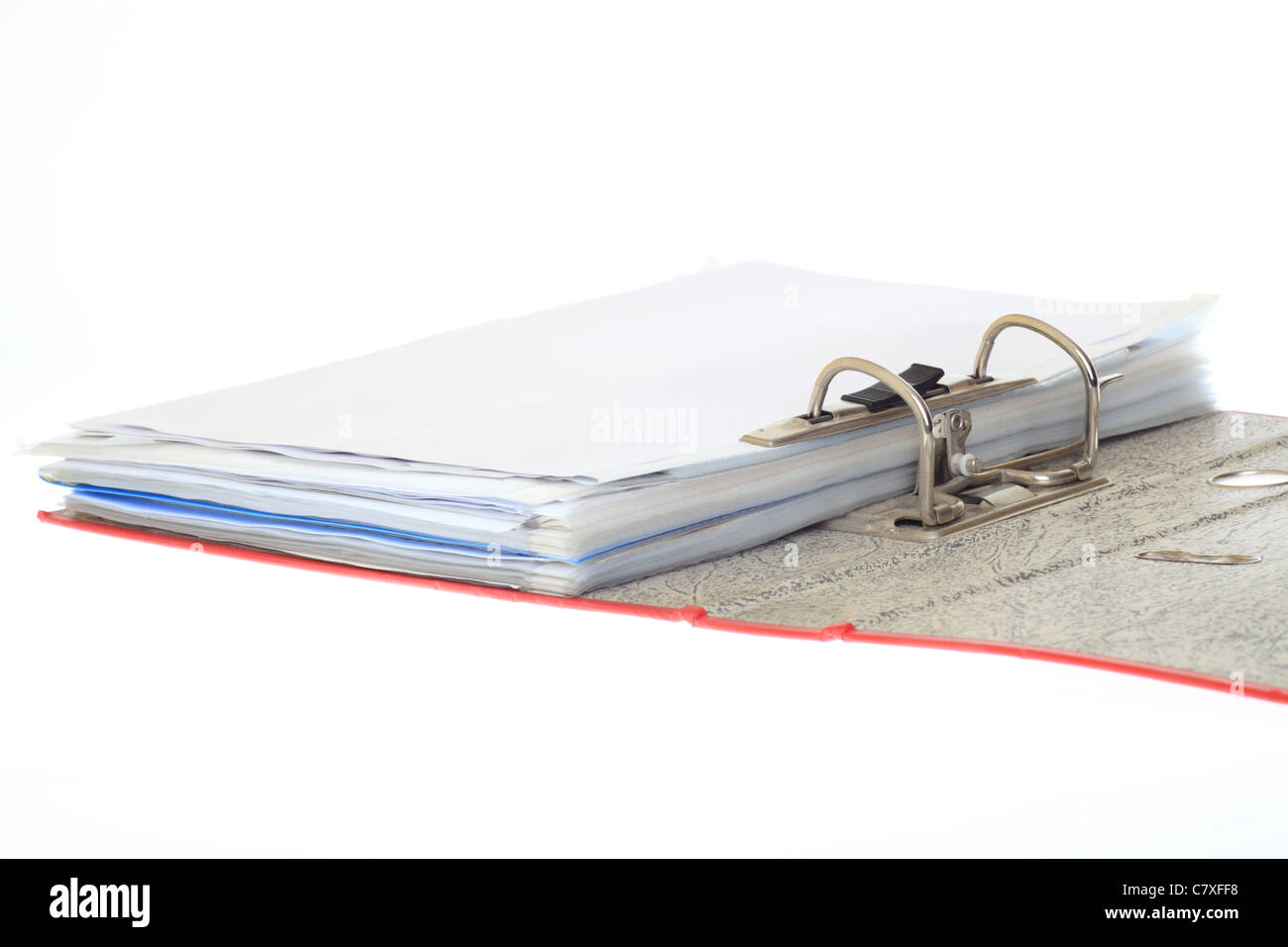 open file folder on white background Stock Photo - Alamy