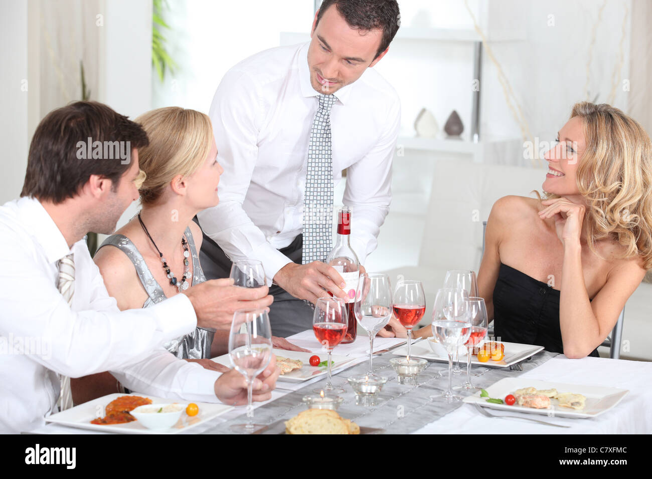 couples at dinner Stock Photo - Alamy