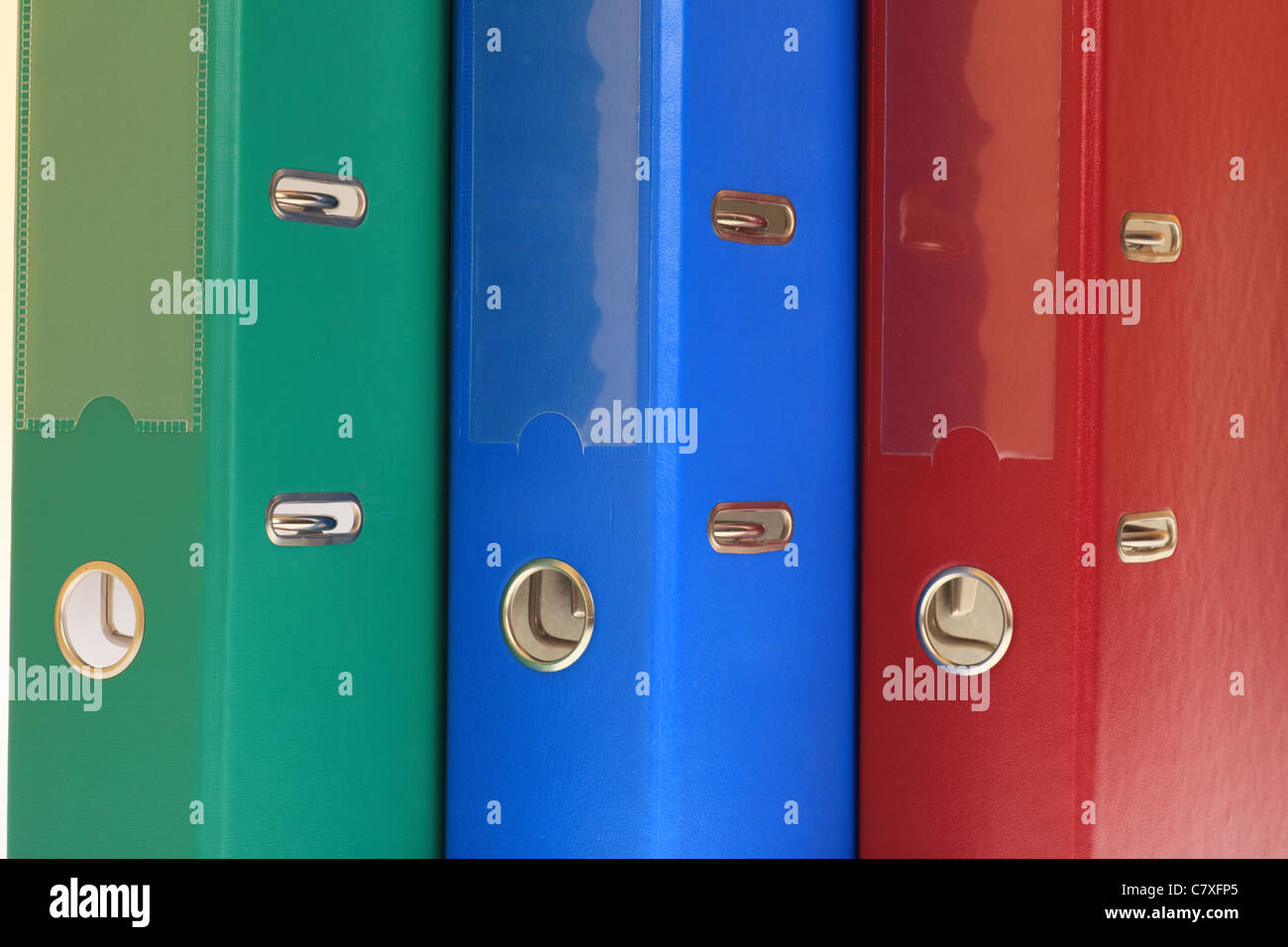 office folders binder background Stock Photo - Alamy