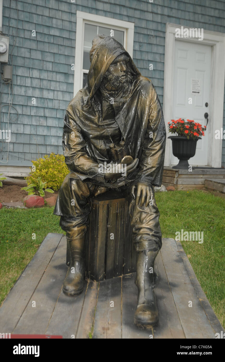 A statue of a mariner statue sits on a display in Georgetown Prince ...