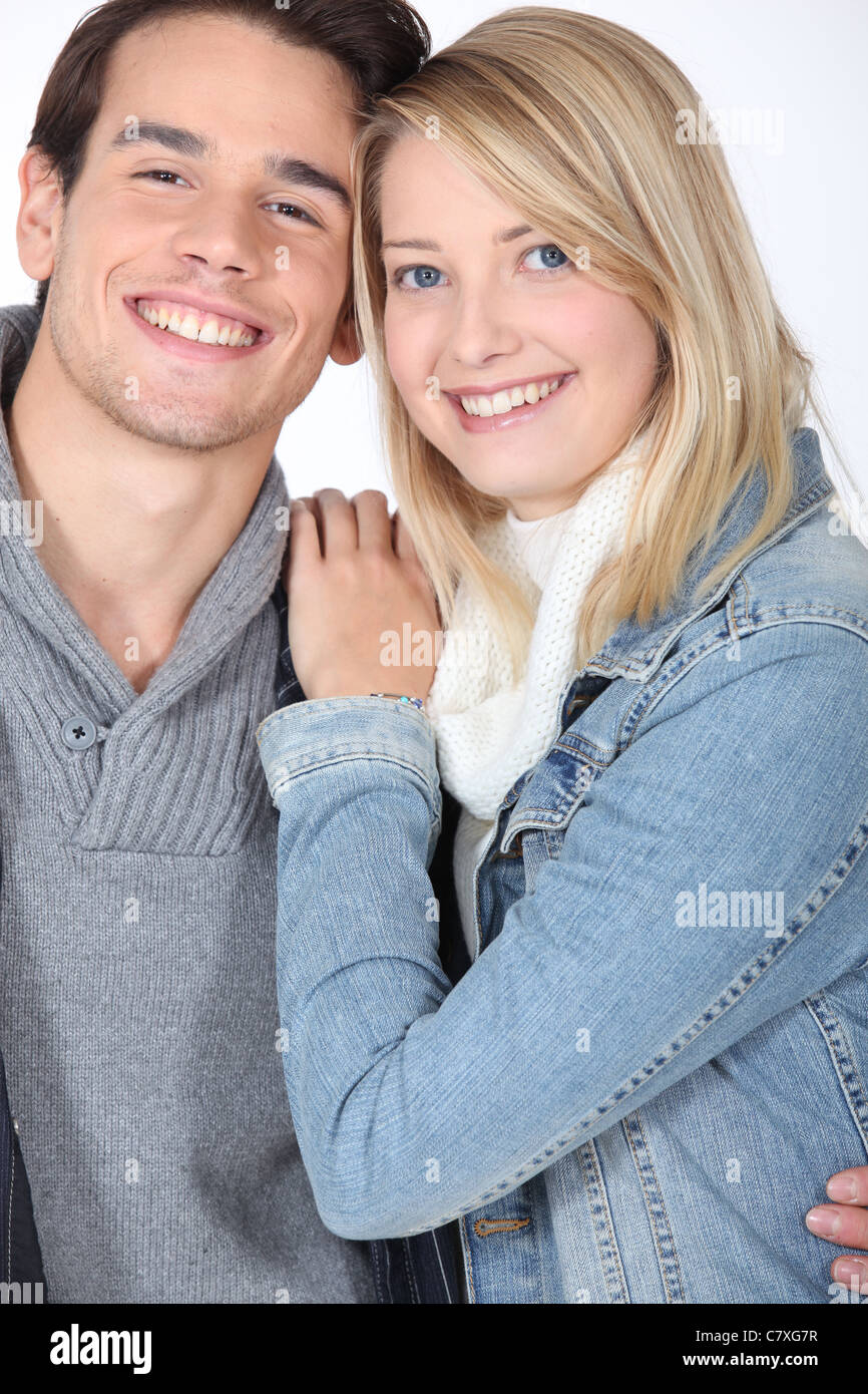 Happy young couple Stock Photo - Alamy