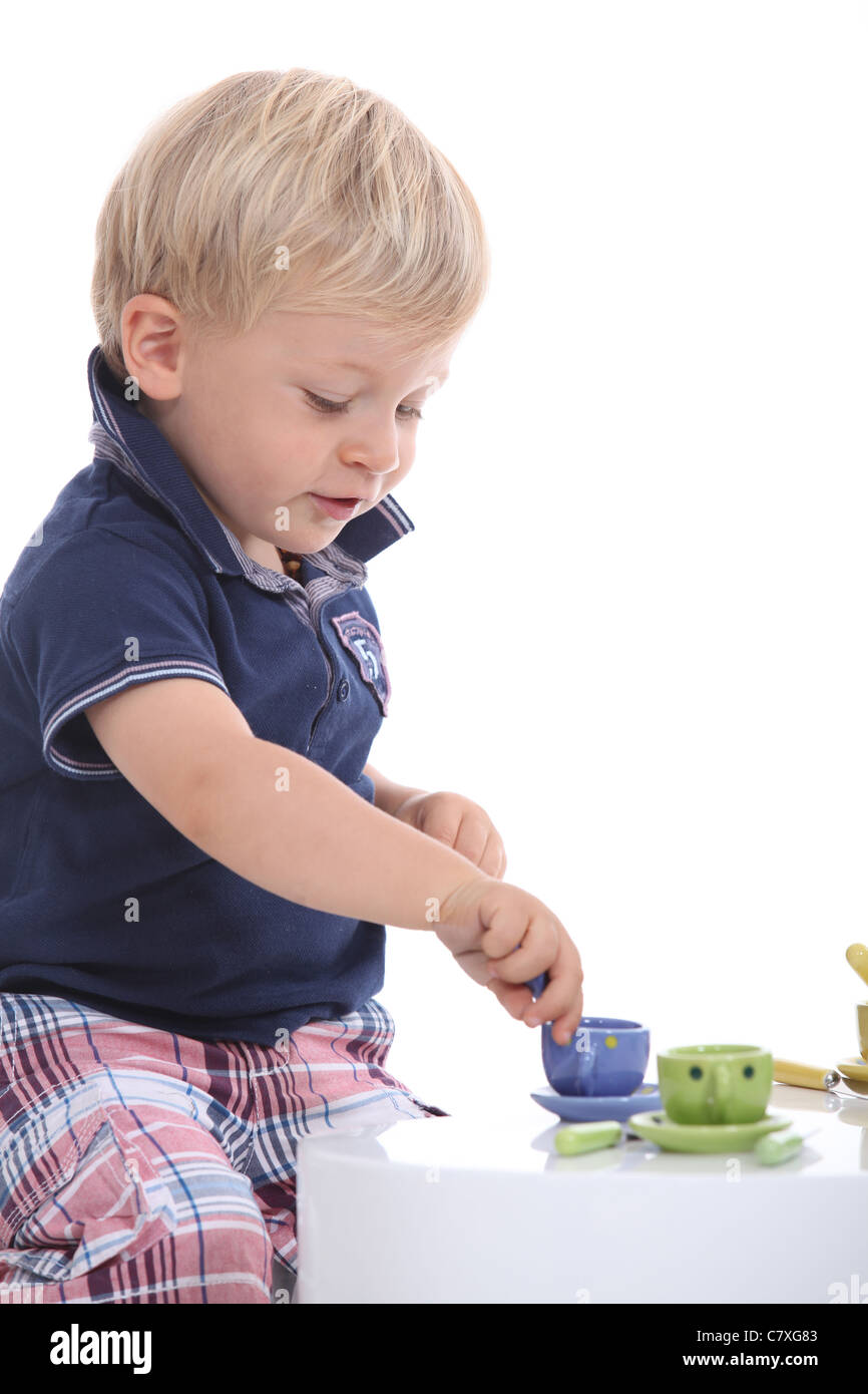 little boy playing Stock Photo - Alamy