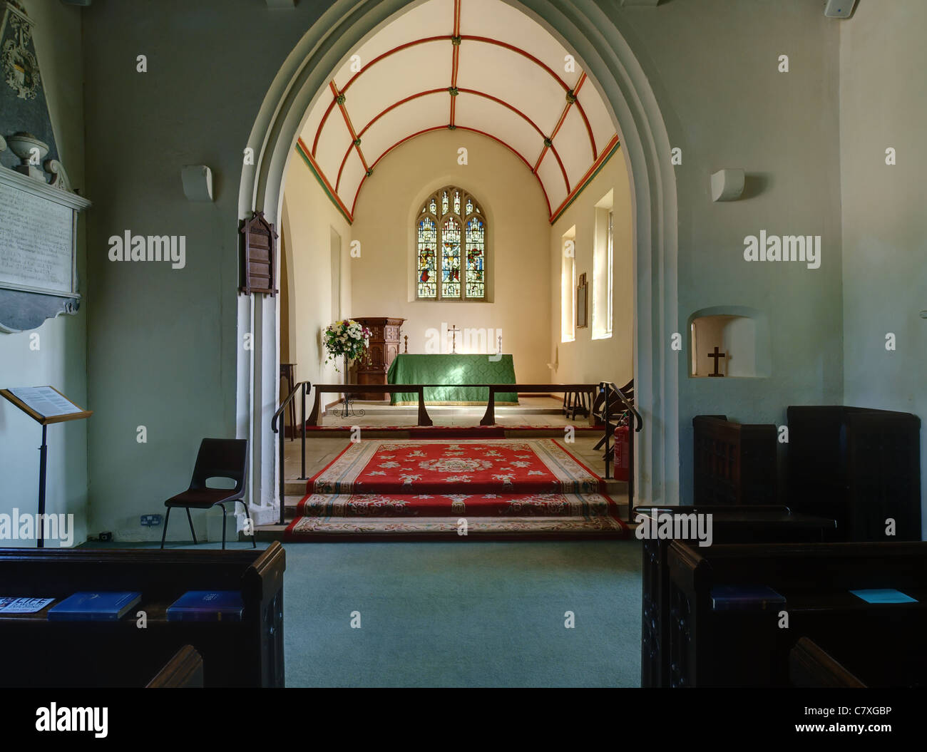 Lydiard Millicent All Saints Church Interior Stock Photo - Alamy