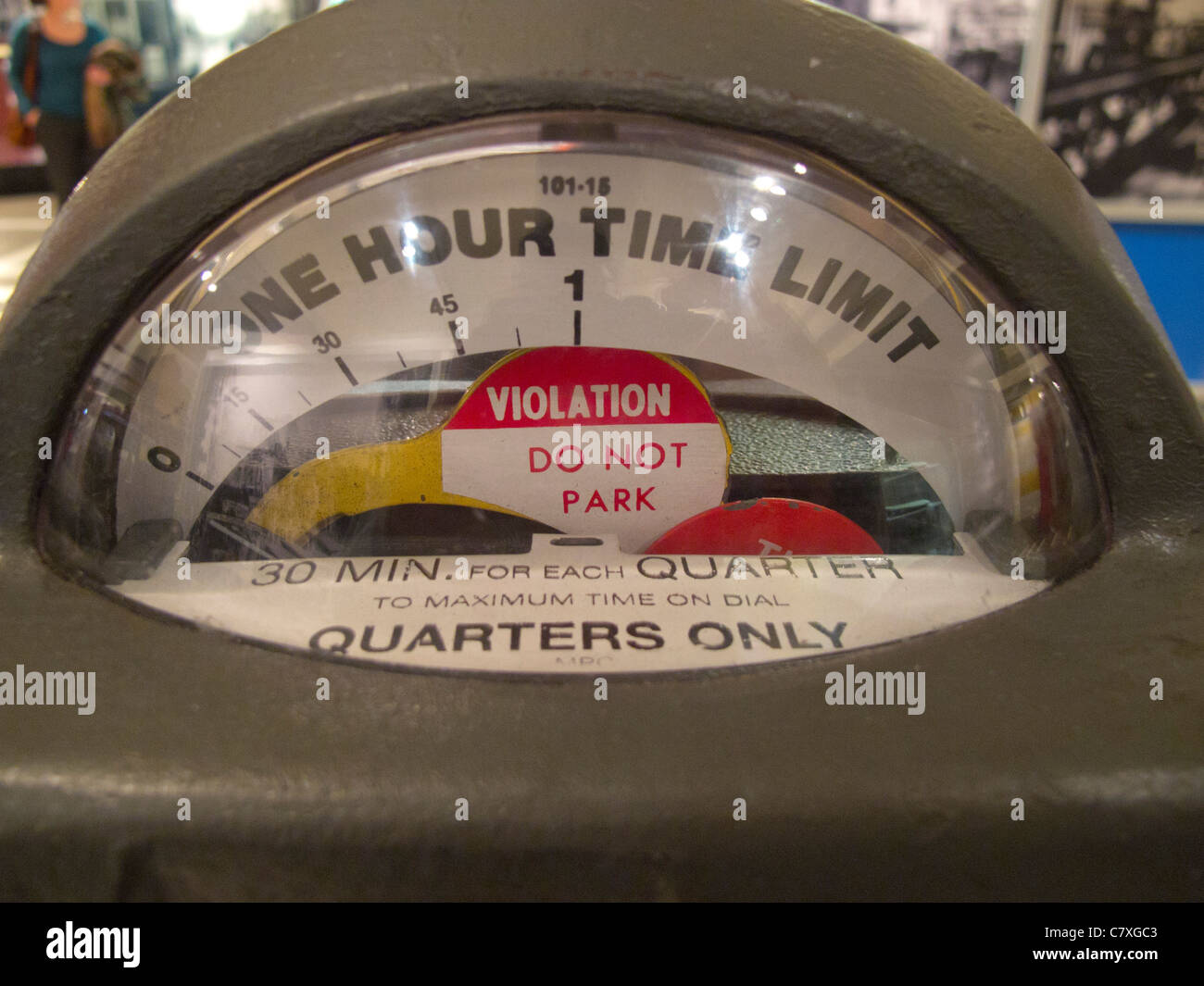 One hour parking meter Stock Photo - Alamy