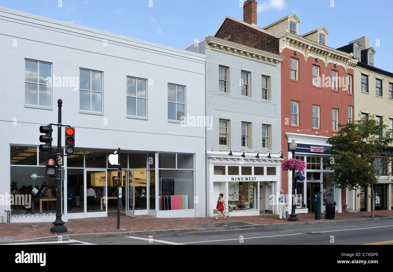 Washington georgetown shopping hi-res stock photography and images - Alamy