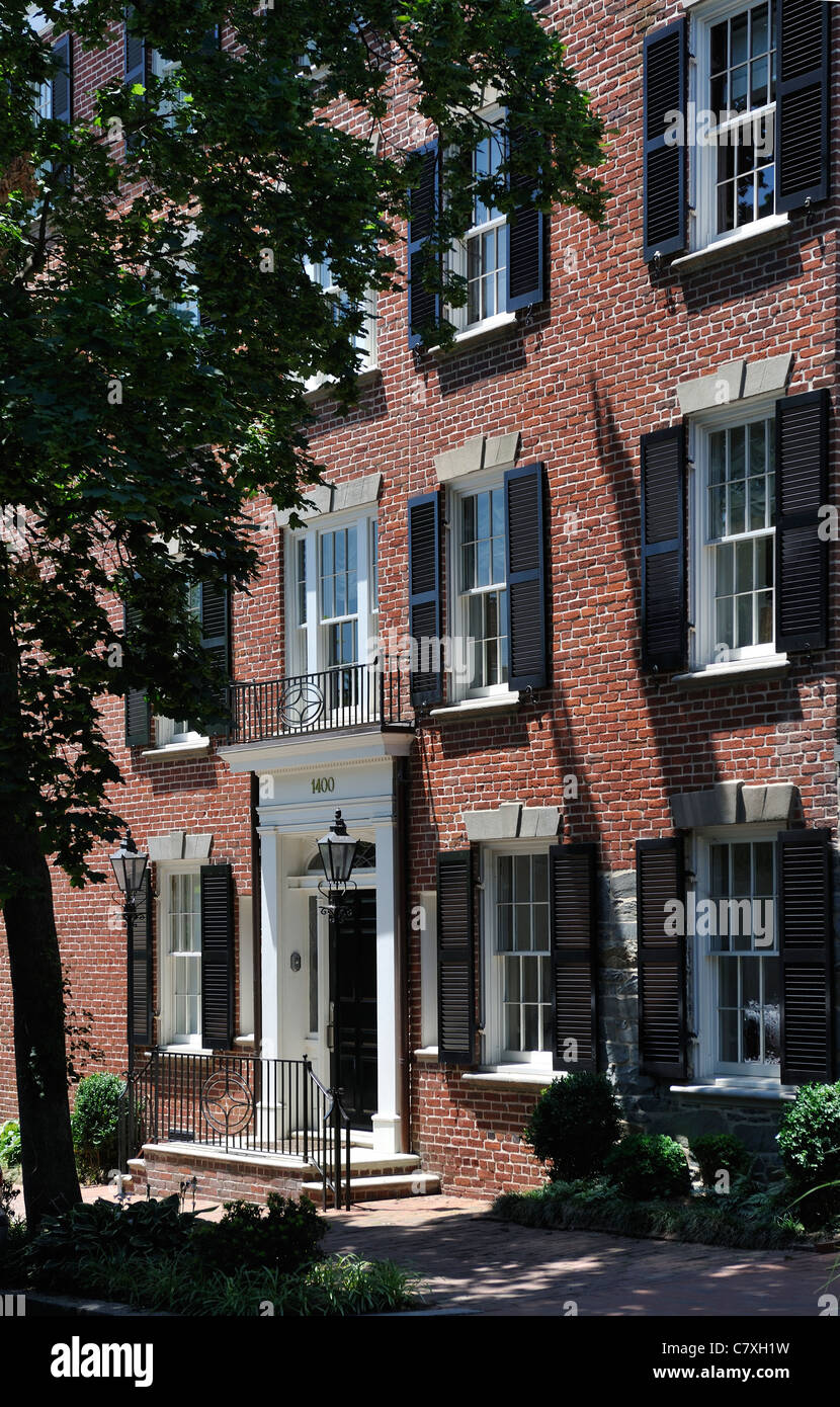 Georgetown, Washington D.C., USA early American buildings Stock Photo ...