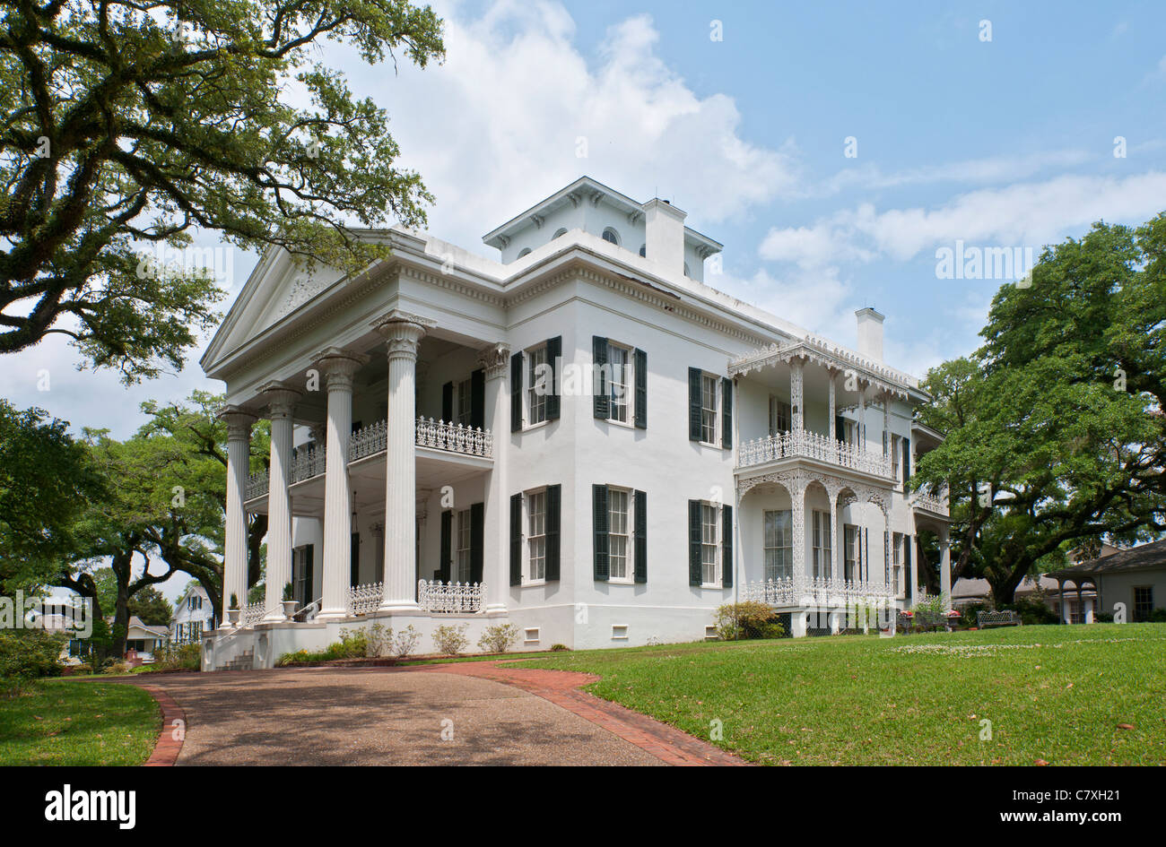 Mississippi, Natchez, Stanton Hall, Greek Revival antebellum mansion ...
