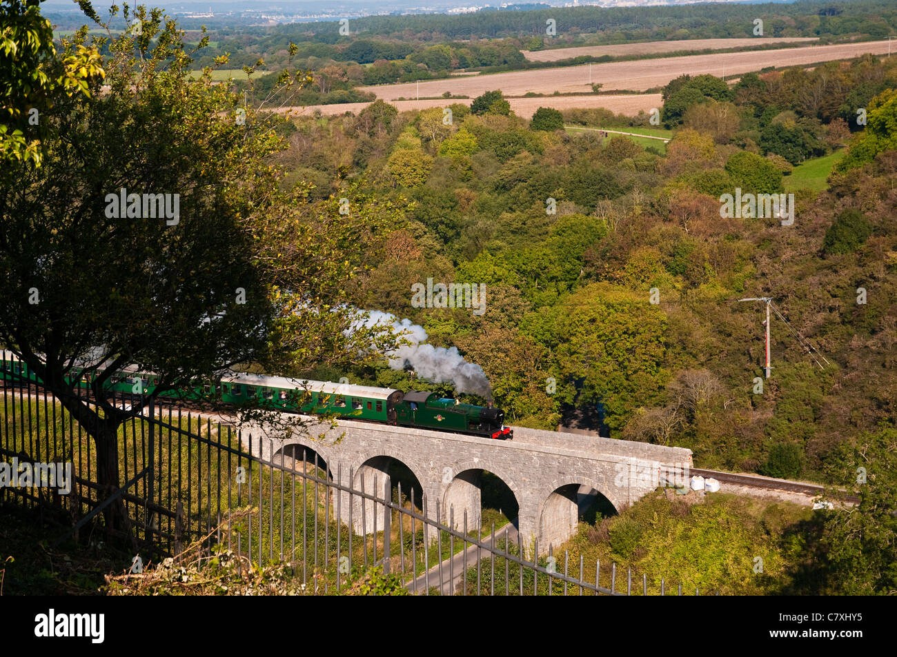 Swanage railway steam train hi-res stock photography and images - Alamy