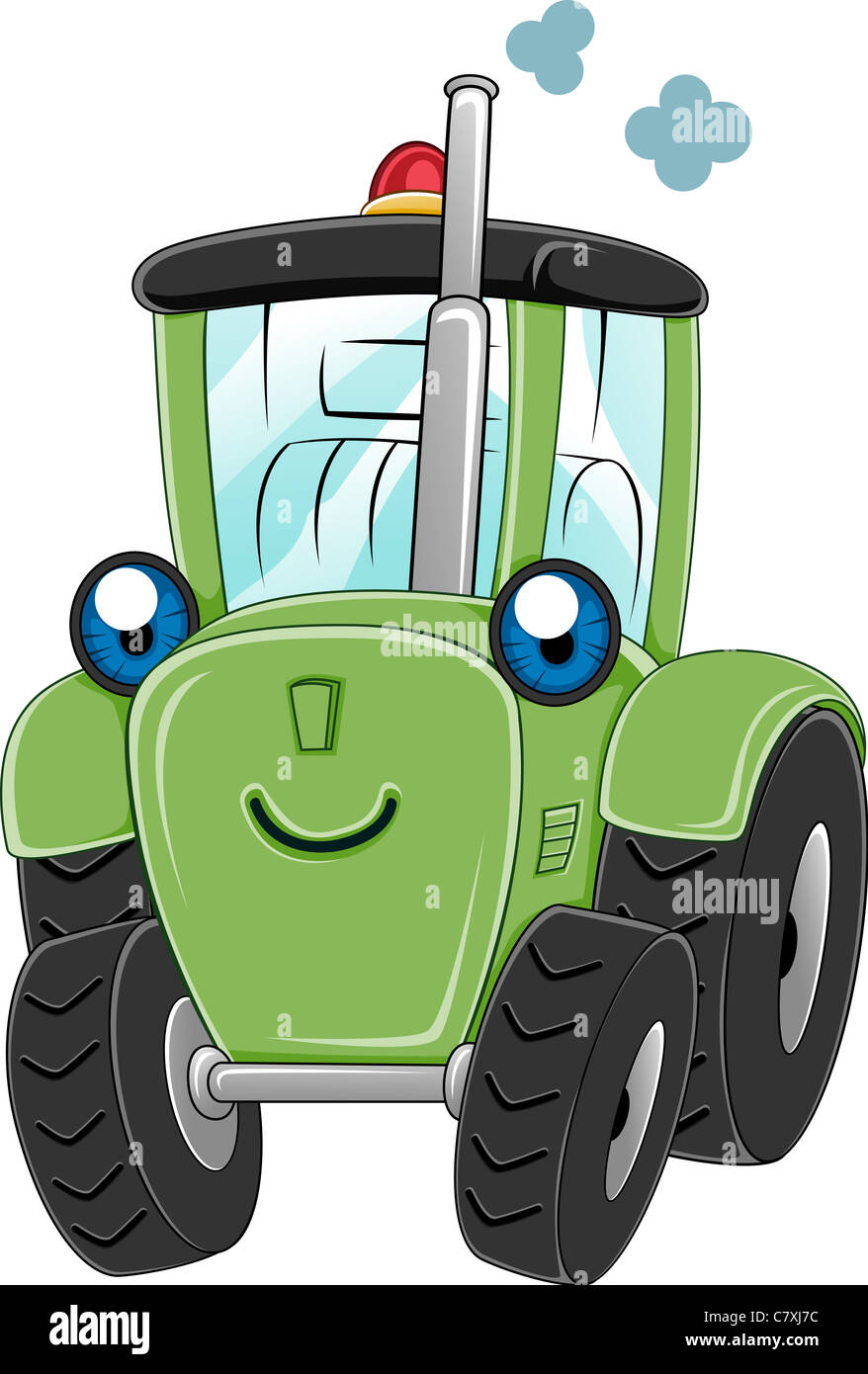 Tractor Character Cartoon Illustration Stock Photos & Tractor Character ...