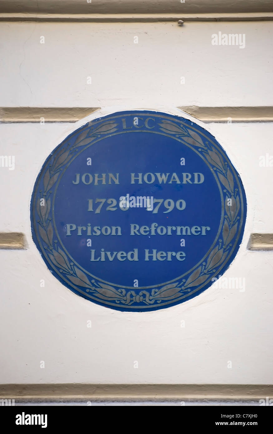 Blue plaque john howard prison reformer hi-res stock photography and ...