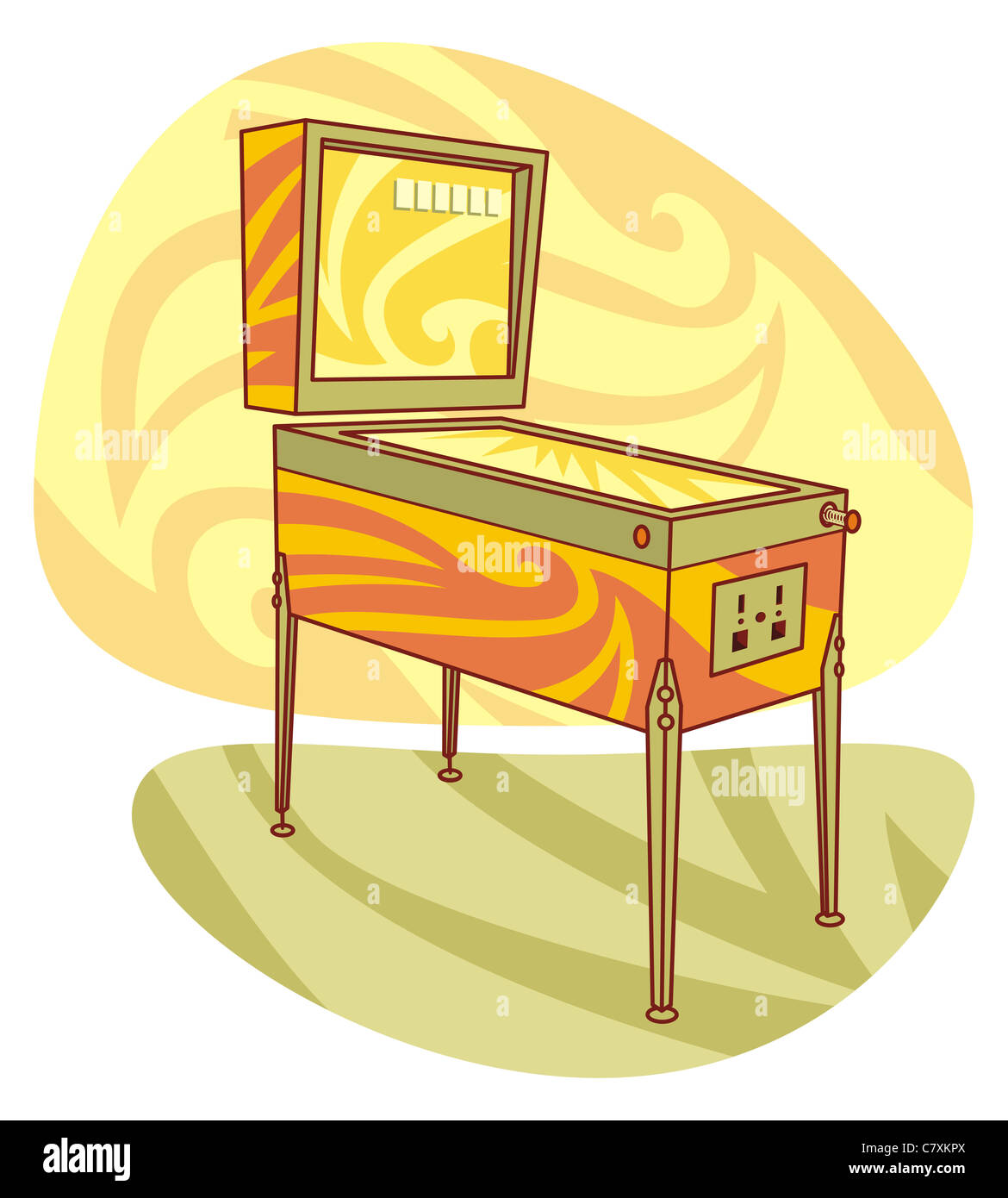 Old pinball machine machine hi-res stock photography and images - Alamy