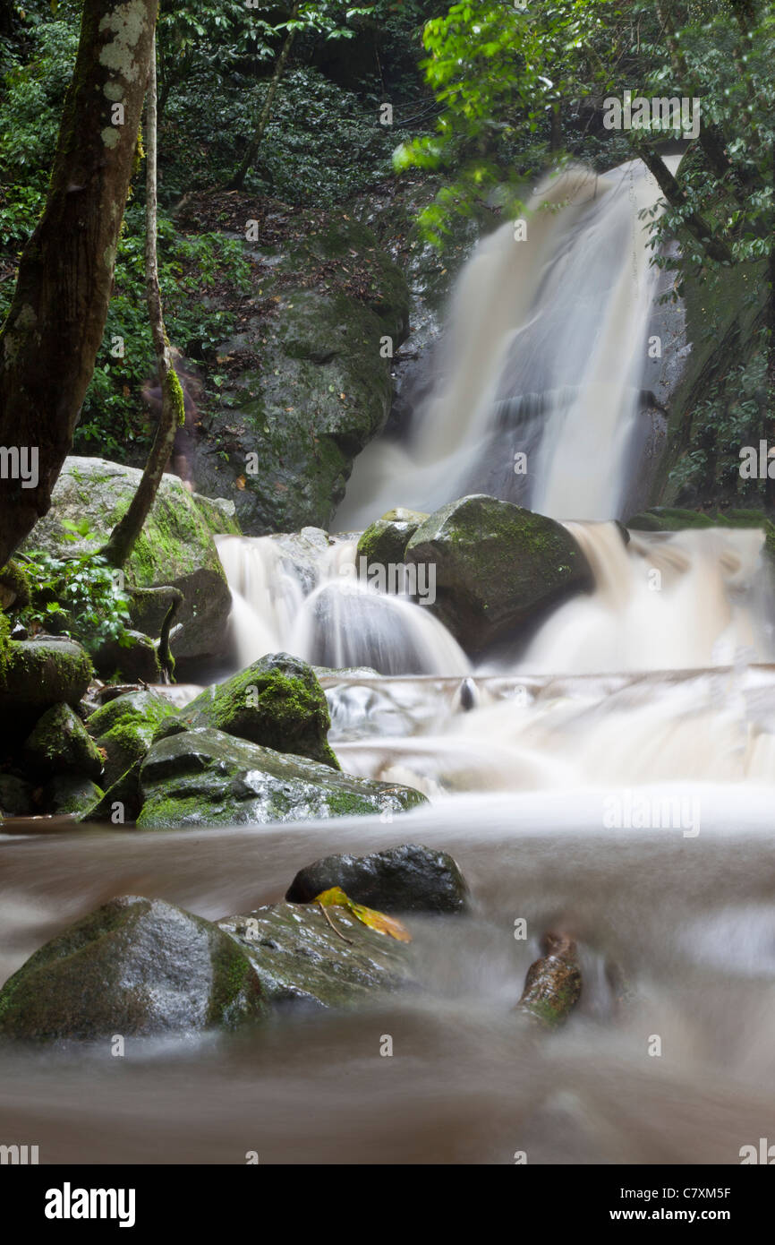 Waterfall, Poring Hot Springs, Sabah, Malaysian Borneo Stock Photo - Alamy