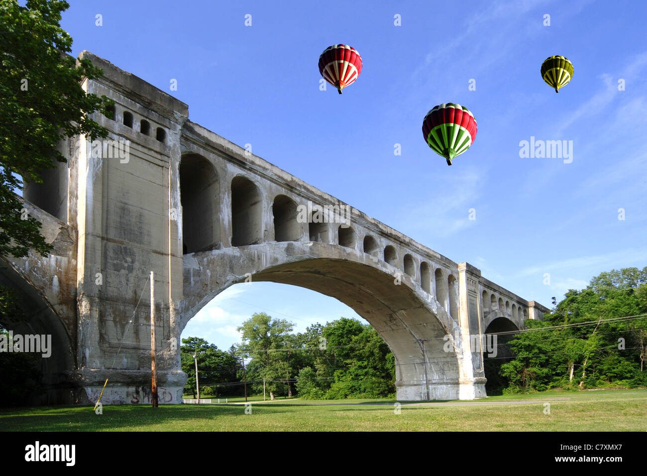 The Big Four Railway Bridge, Sidney Ohio. It has carried rail traffic ...