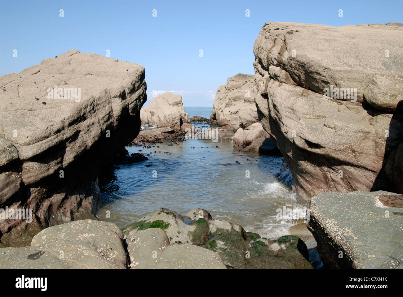Heddon's Mouth, between Combe Martin and Lynton, Devon Stock Photo - Alamy