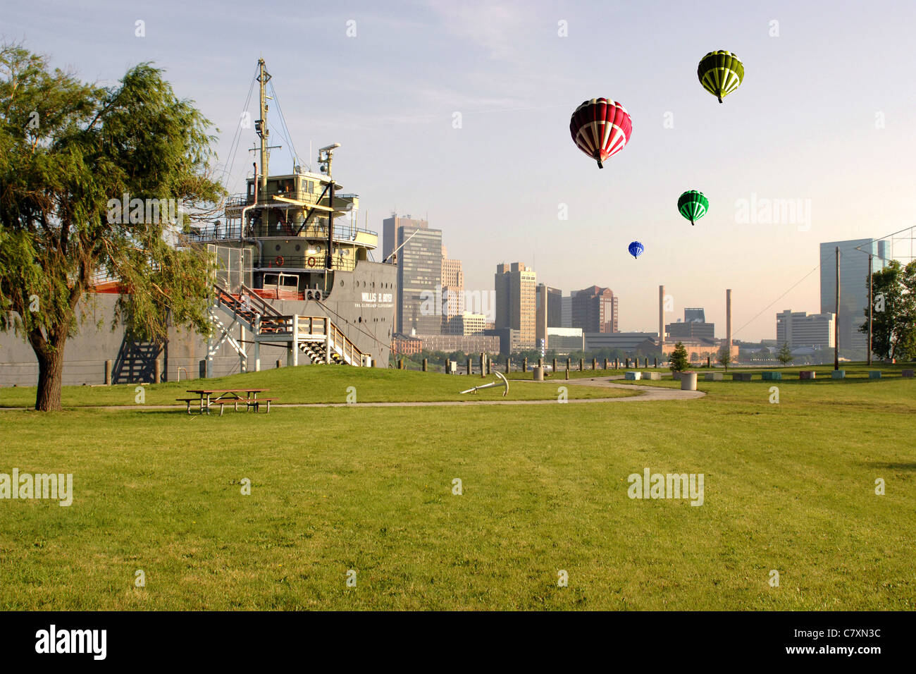 S.S. Willis B. Boyer Great lakes Freighter moared on the Maumee River ...