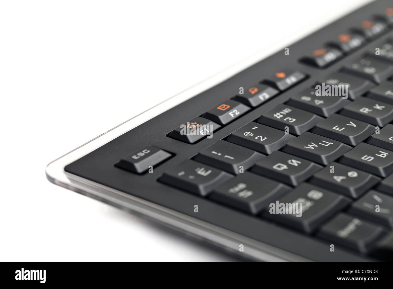 Black business computer keyboard isolated on white background Stock ...