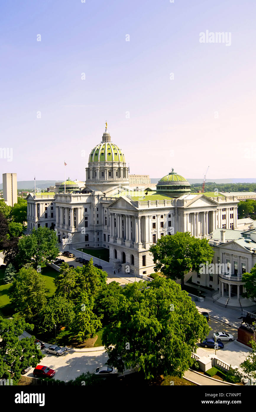 The State Capitol building at Harrisburg Pennsylvania PA Stock Photo ...