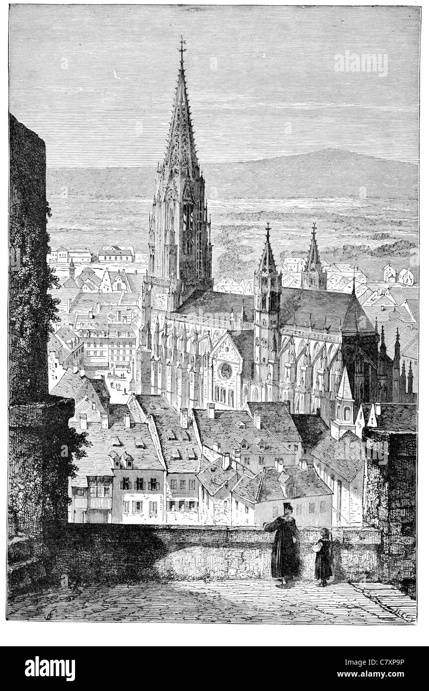 Freiburg Minster cathedral Germany romanesque Gothic Catholic ...