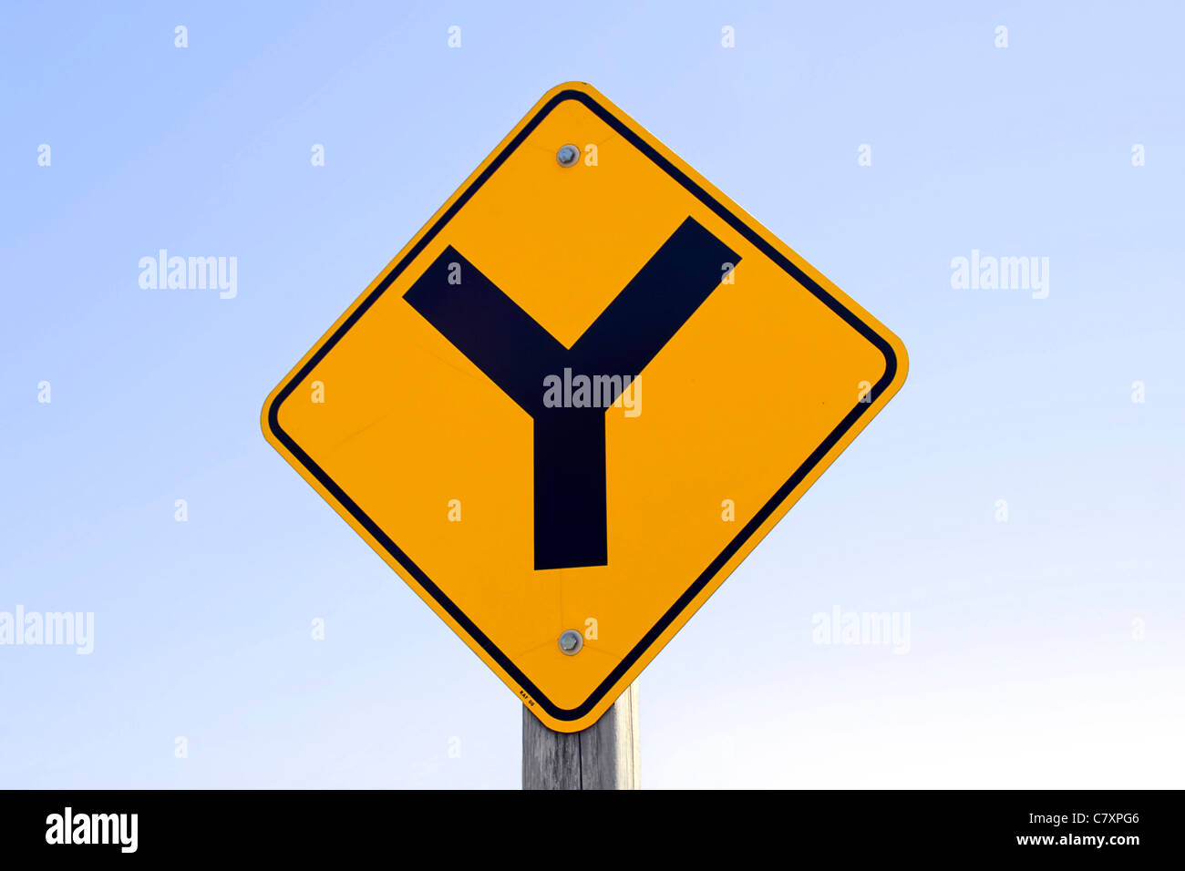 Y road junction hi-res stock photography and images - Alamy