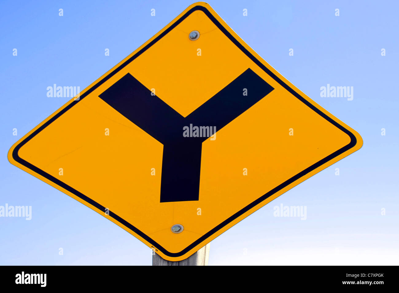 Fork road sign hi-res stock photography and images - Alamy